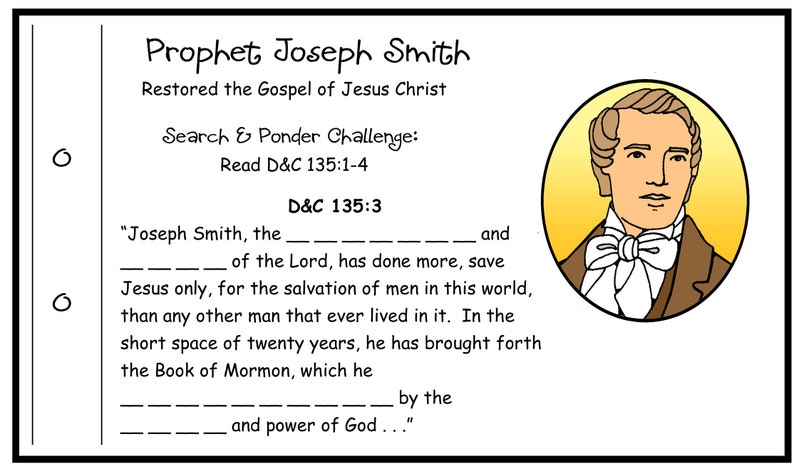 BOOK OF MORMON Lesson Lifesaver Activity: Lehi's Vision Tree of Life 3 ...