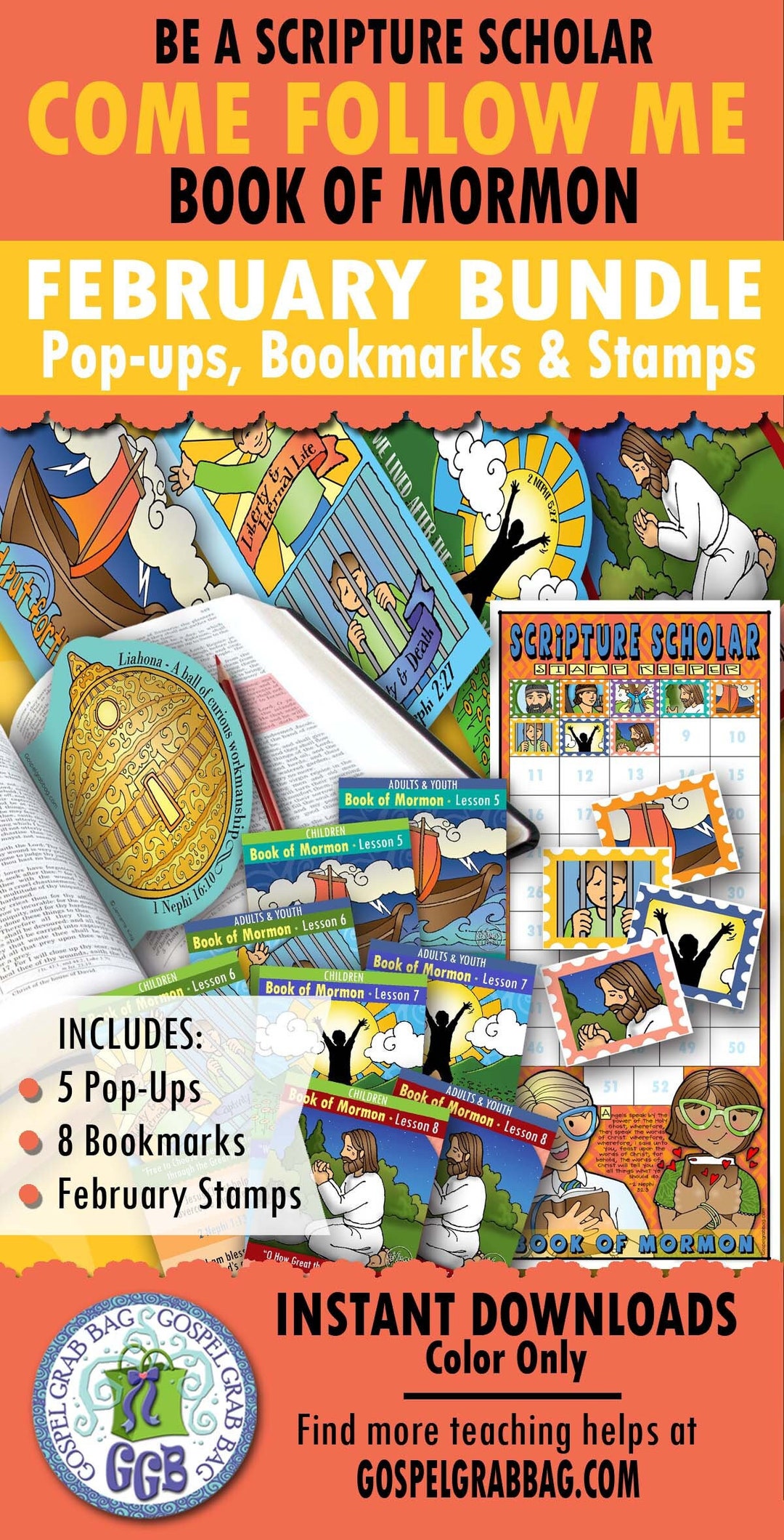 Scripture Scholars 2024 FEBRUARY weeks 1-4 Come Follow Me 1 Scripture ...