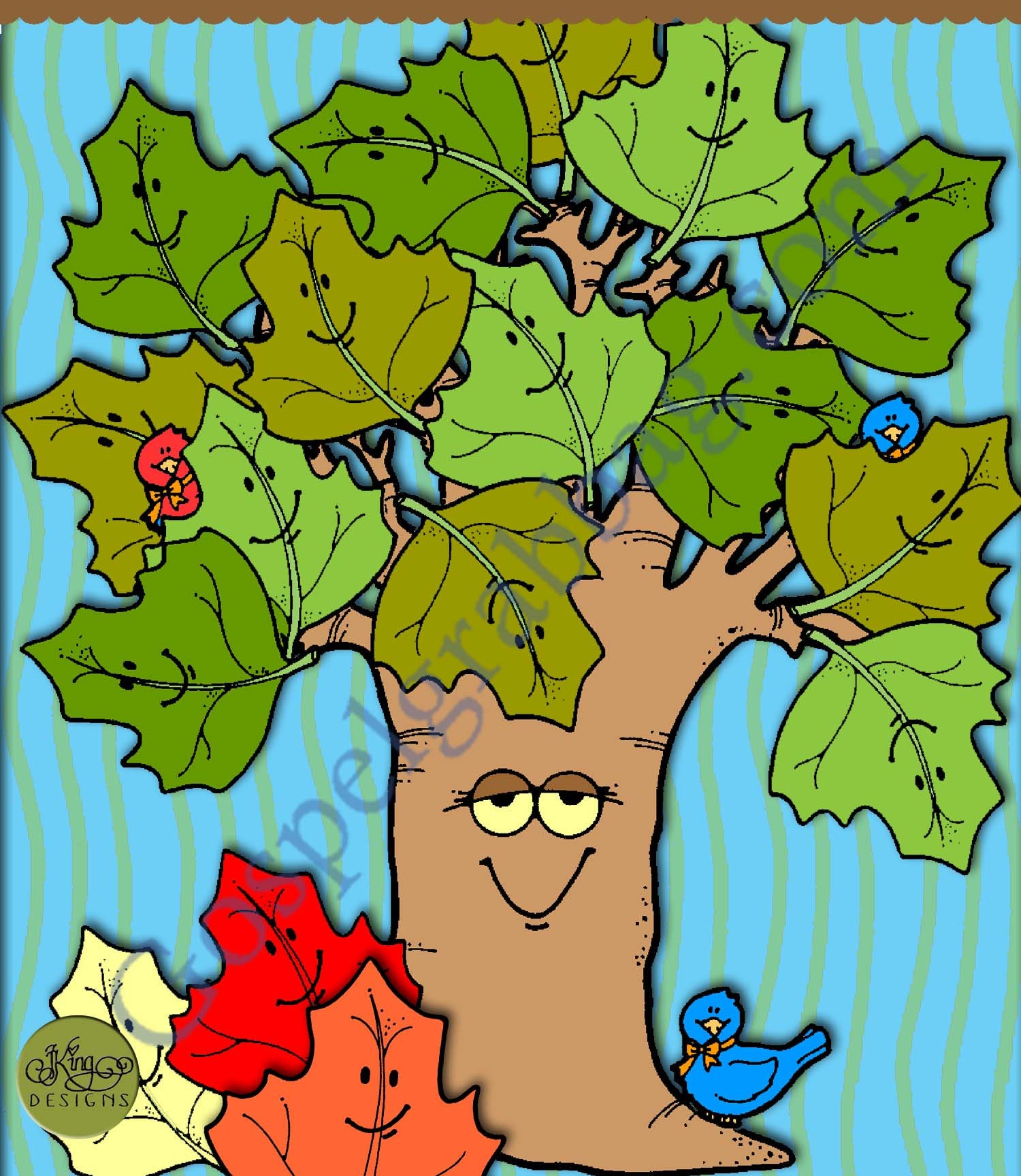 Primary Music Singing Activity, "in the Leafy Treetops" Leaves Pick-a ...