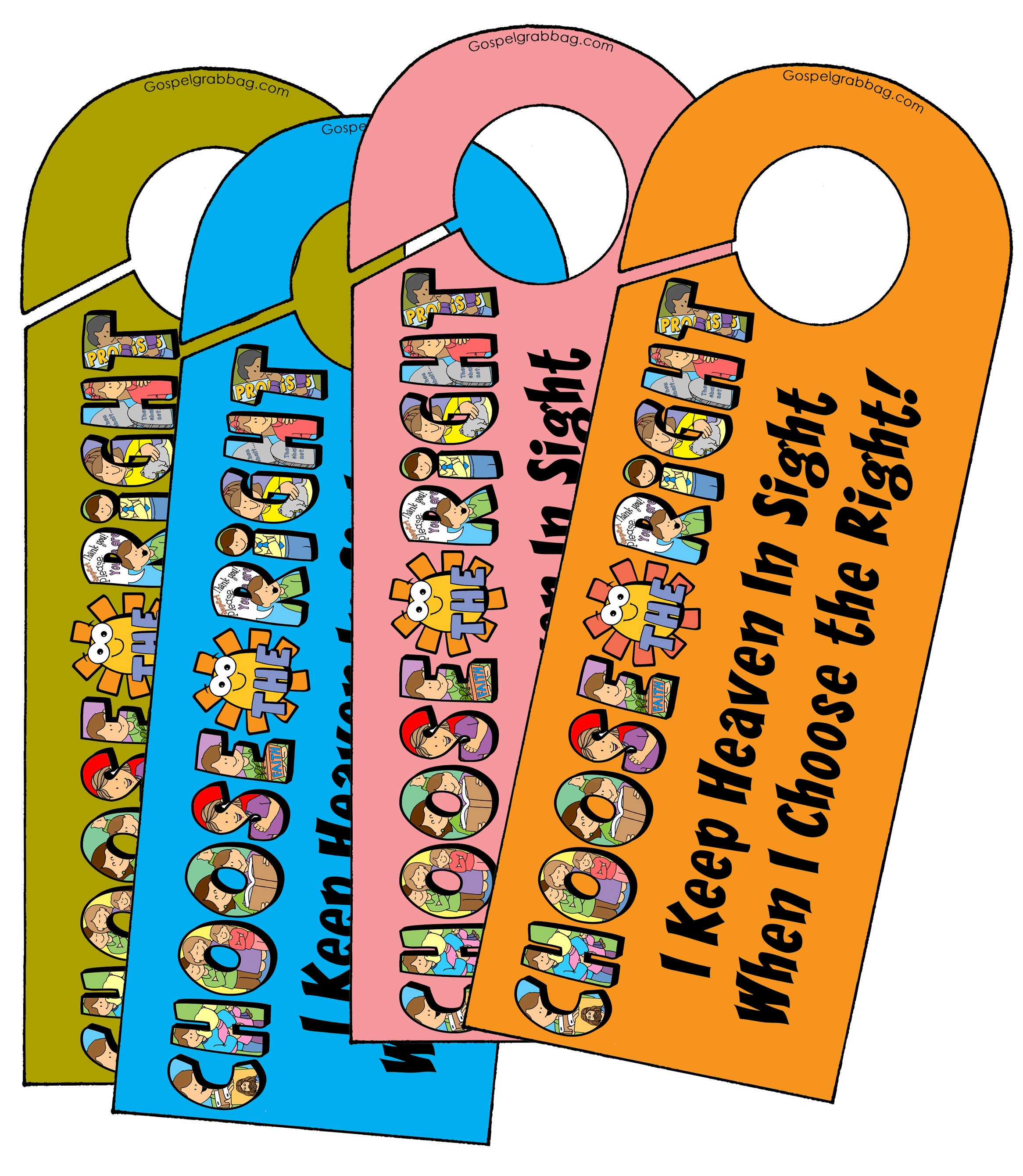 CHOOSE THE RIGHT - Sharing Time Anytime Kit: (1) Banner, (2) Poster ...