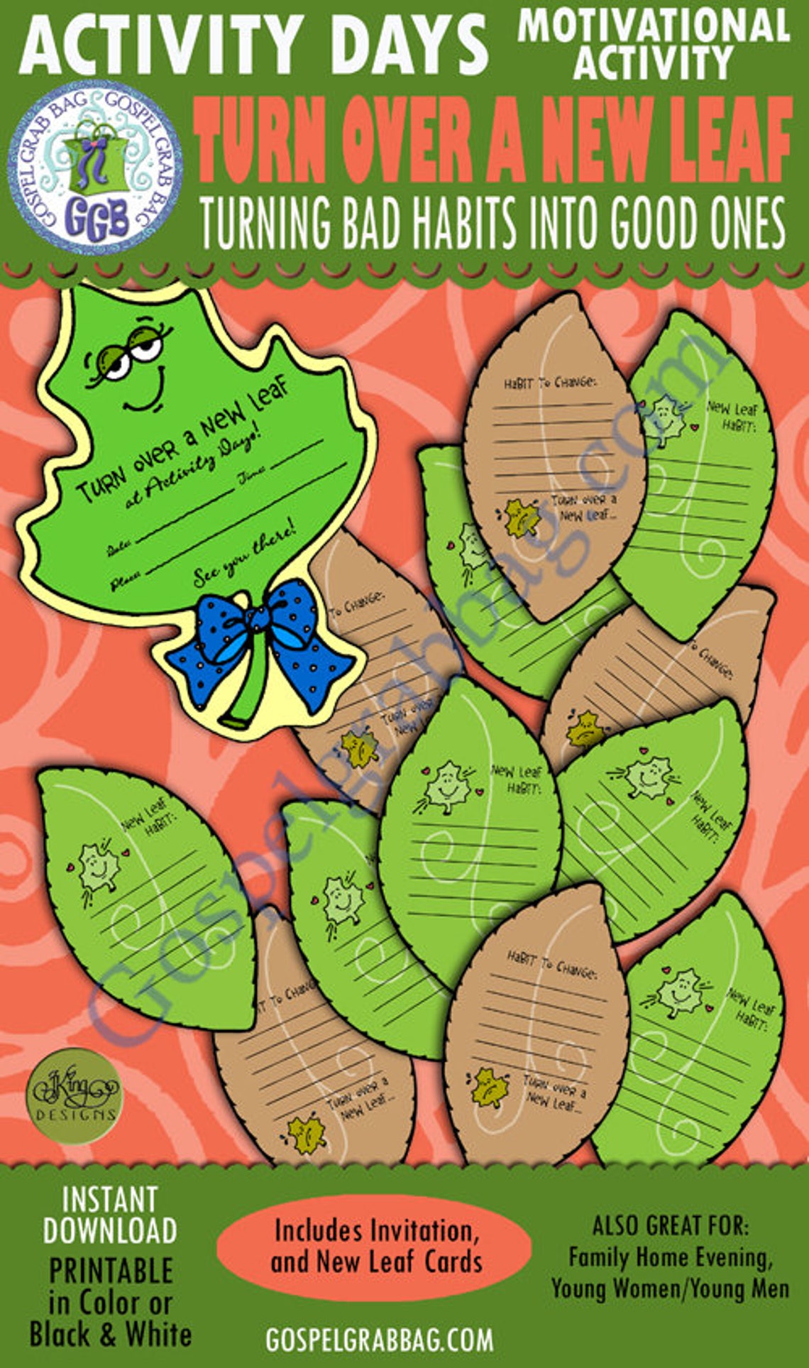 Activity Days - Motivational Activity (anytime): Theme "turn Over a New ...