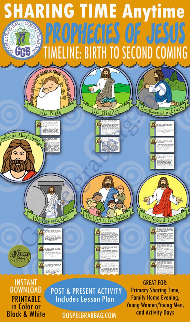 2018 DECEMBER Week 1 Primary Sharing Time the Prophets Foretold That ...