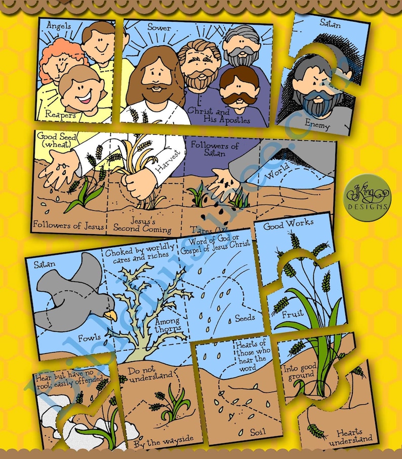 PUZZLING PARABLES • Parable of the Sower • Parable of the Wheat & the ...
