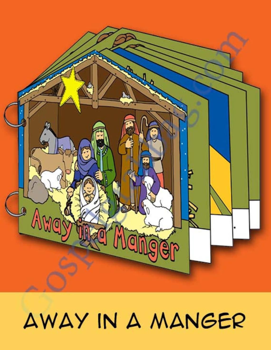 SONG "away in a Manger" VISUALS Picture-for-every-verse, Music for ...