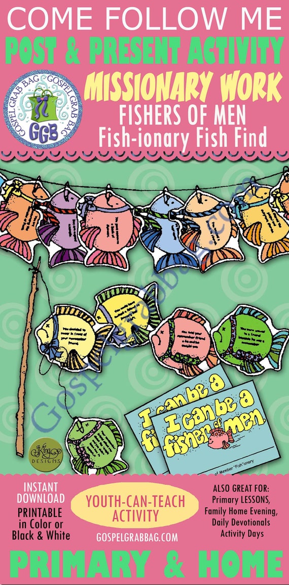 MISSIONARY WORK Activity: Fishers of Men missionary - Etsy