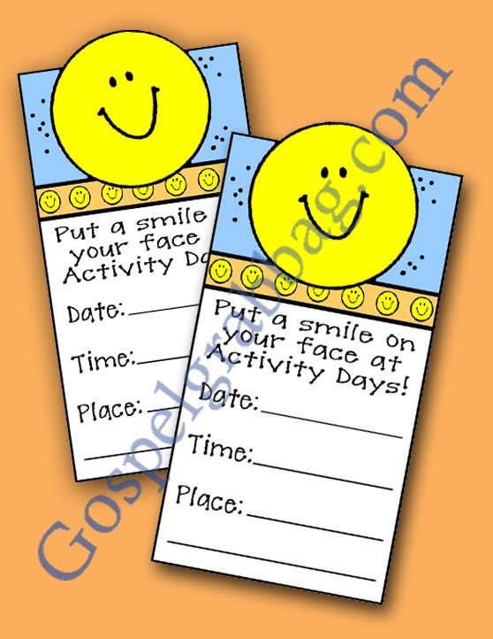 Activity Days Developing Talents Goal 9 Invitation & - Etsy