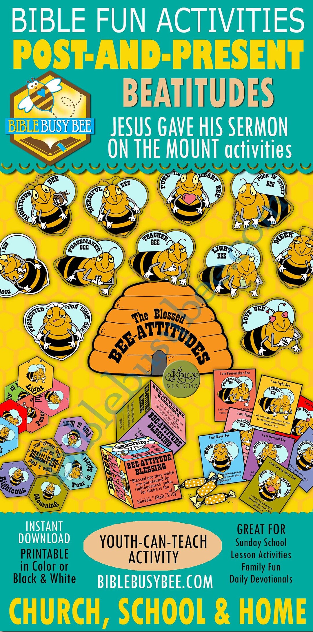 BEATITUDES: Sermon on the Mount - Blessed Beatitudes Post-and-present ...