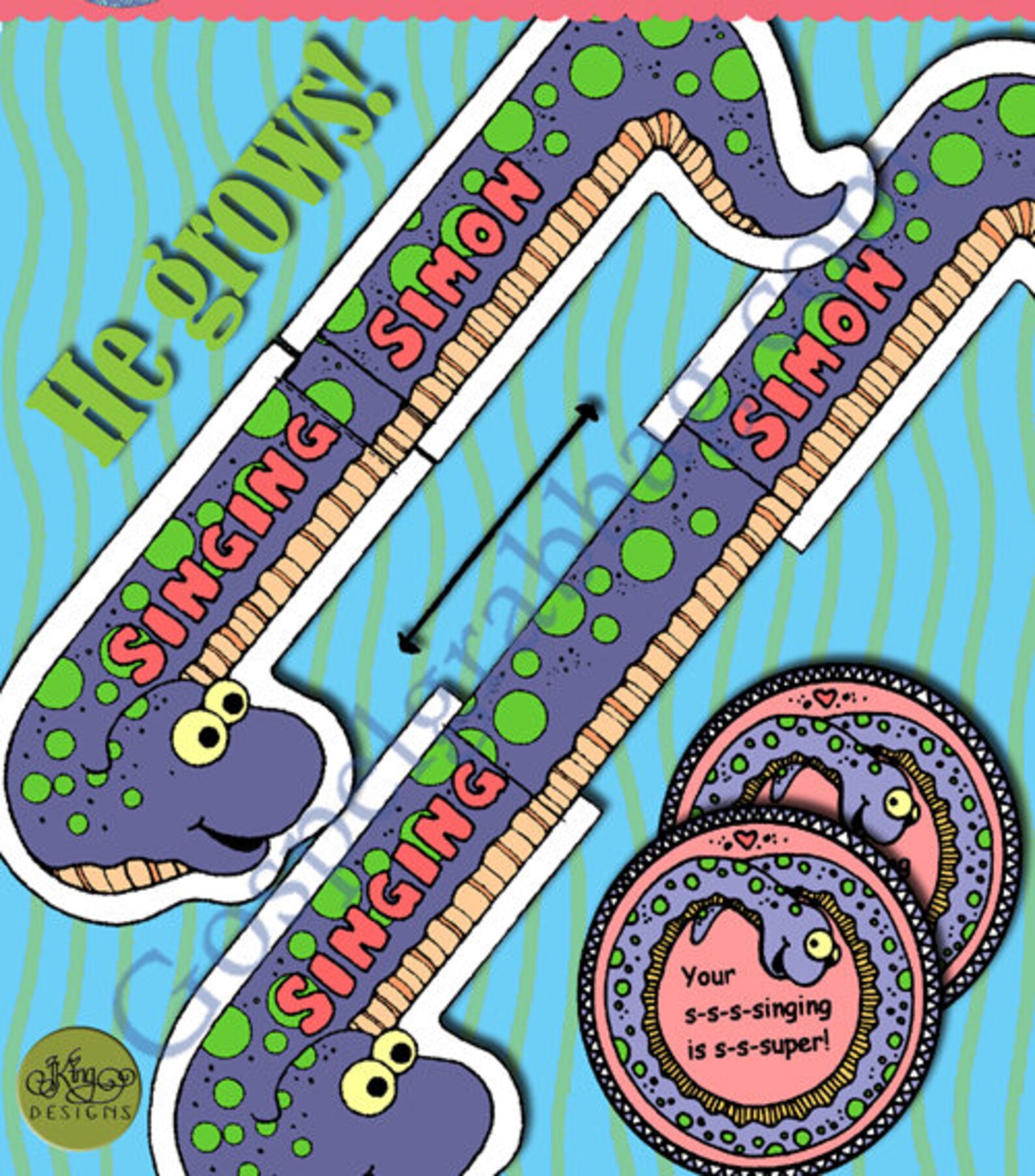 Primary Music Singing Activity, “singing Simon” Singing Meter/commands ...