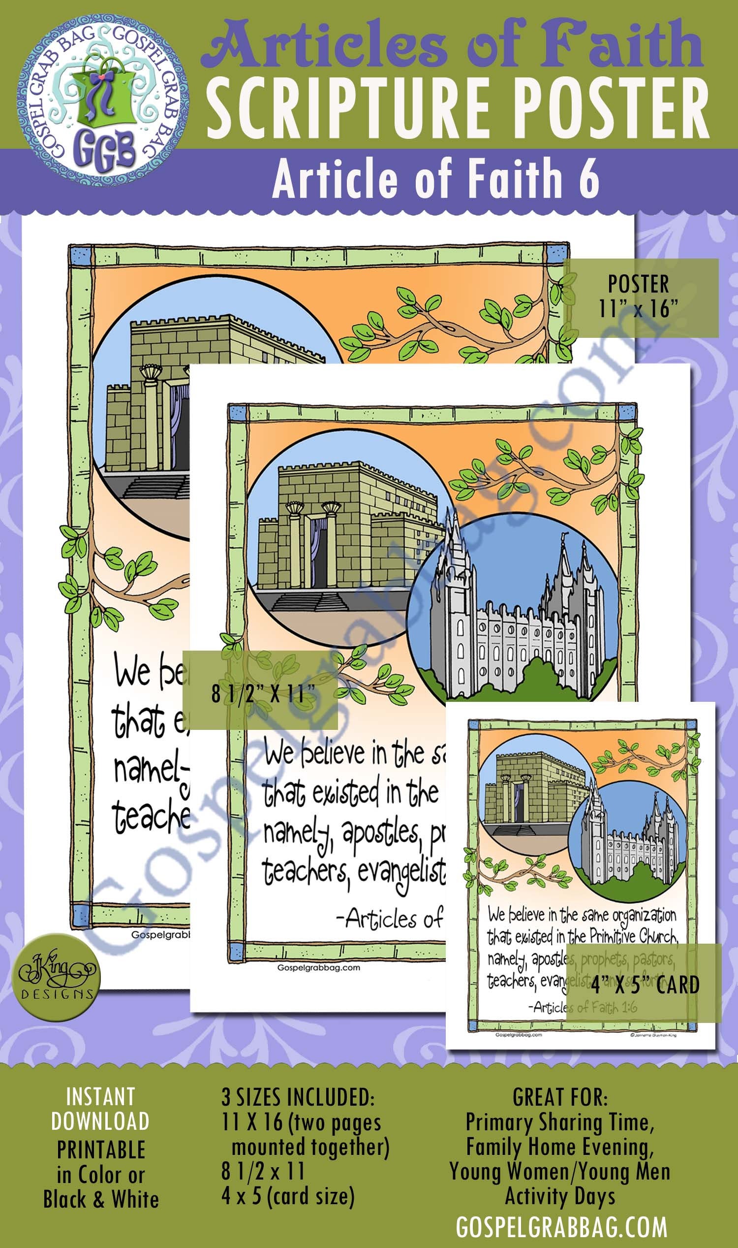 13 ARTICLE S OF FAITH Scripture Poster/card Sets - Download (104 Pages ...