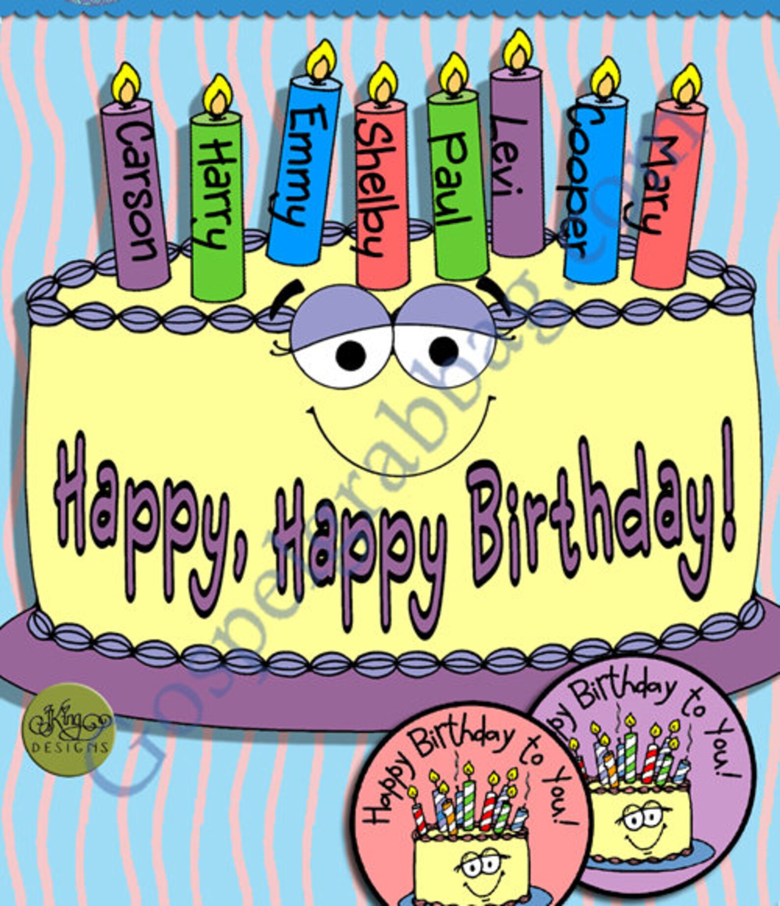 Primary Music Singing Activity, "happy Birthday – Light the Cake" With ...