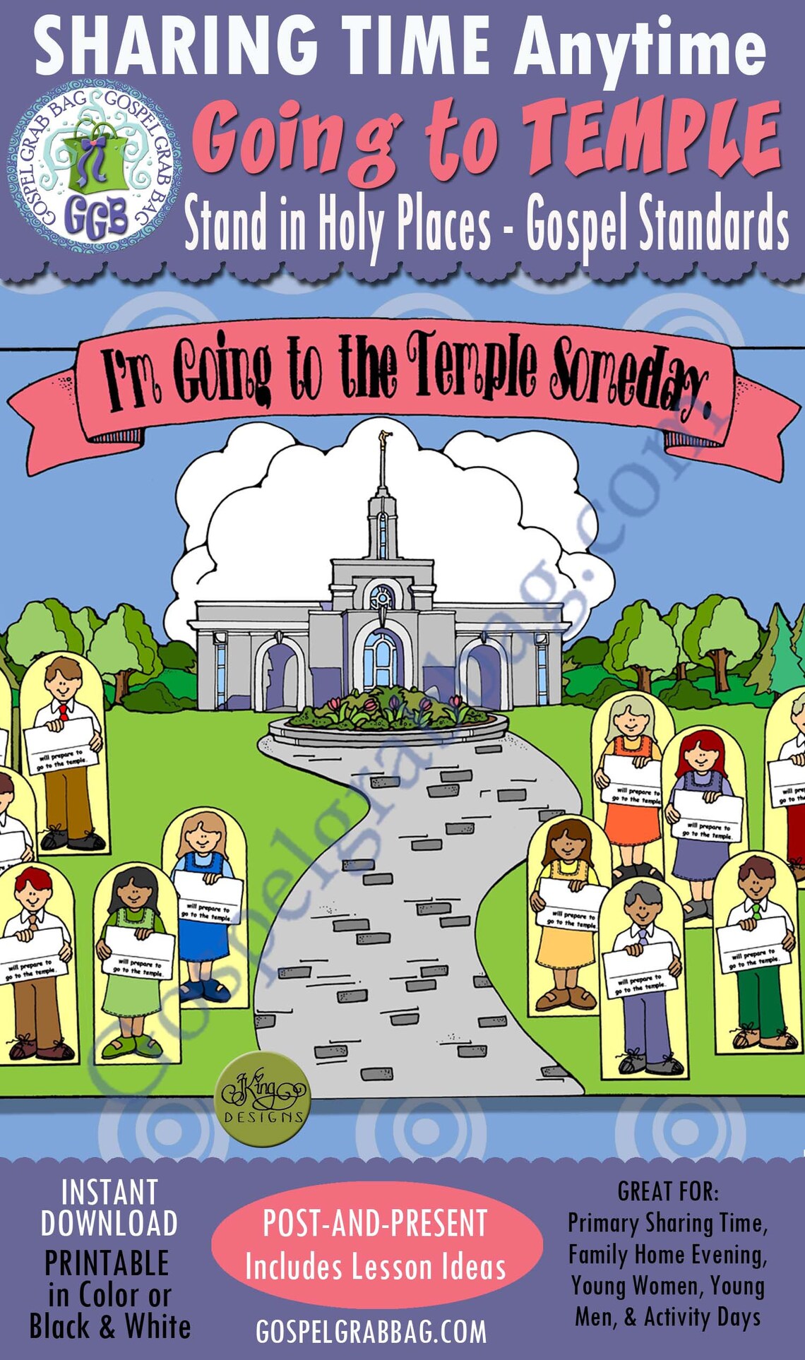 TEMPLE sharing Time Anytime KIT ACTIVITY Stand in Holy - Etsy