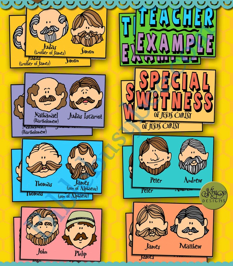 APOSTLES Apostles Were Special Witnesses of Jesus - Match Game - LESSON ...