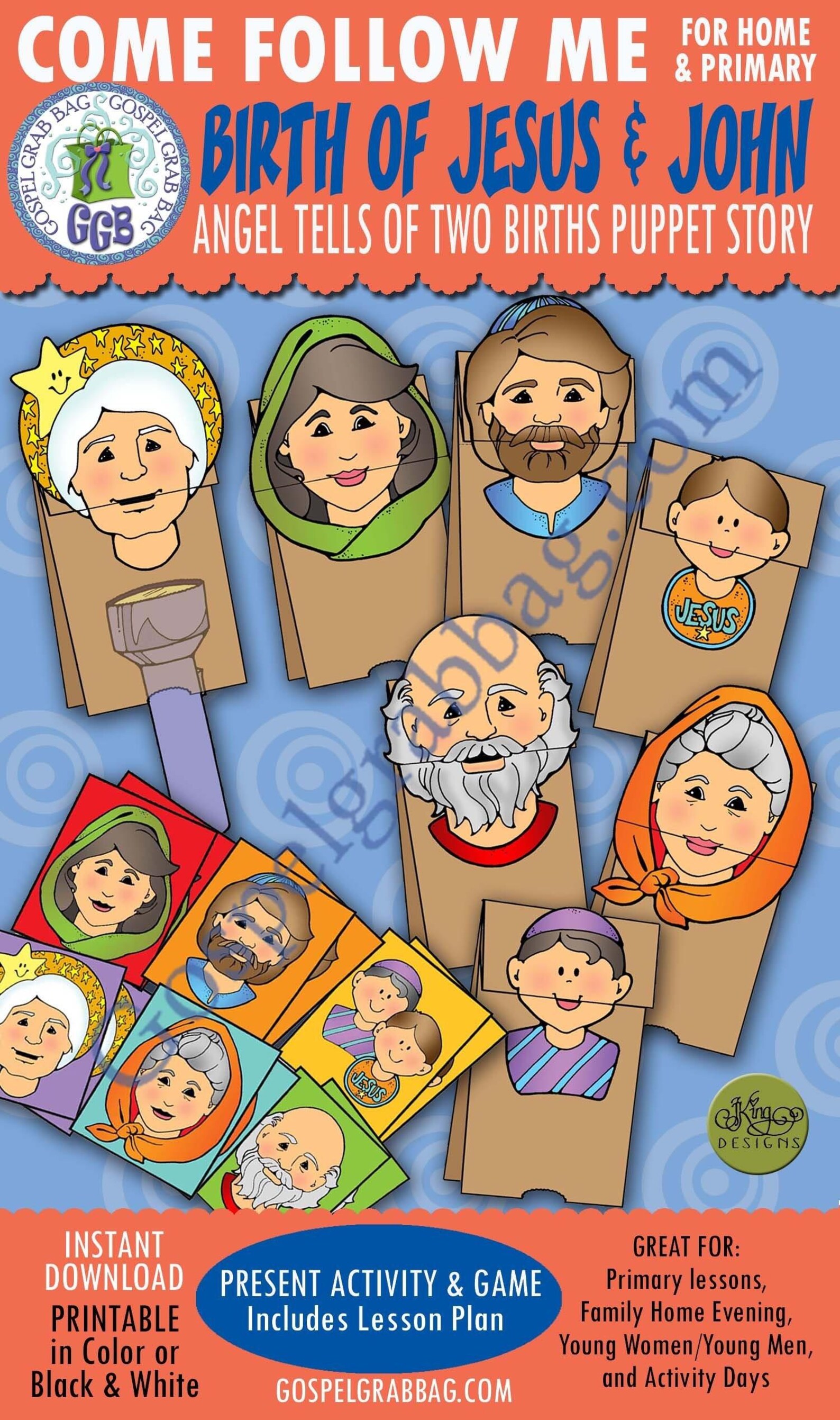 CHRISTMAS ACTIVITY Angels Announce Birth of Jesus and John the Baptist ...