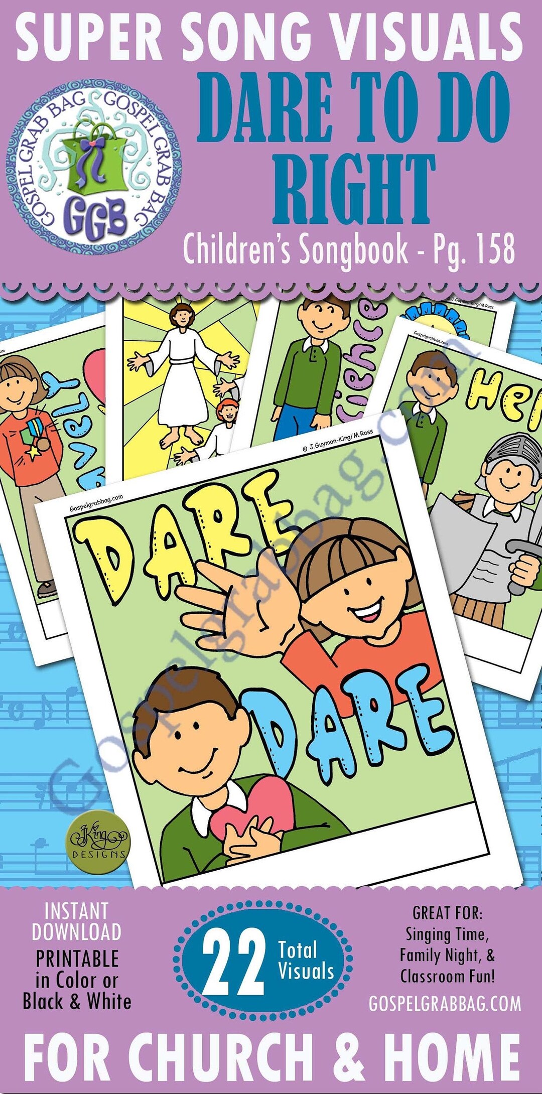 Song Visuals: "dare to Do Right" (children's Songbook, 158) Picture-for ...