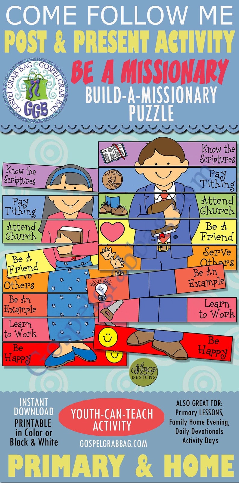 MISSIONARY PREPARATION: Build-a-missionary Puzzle "as a Follower of ...