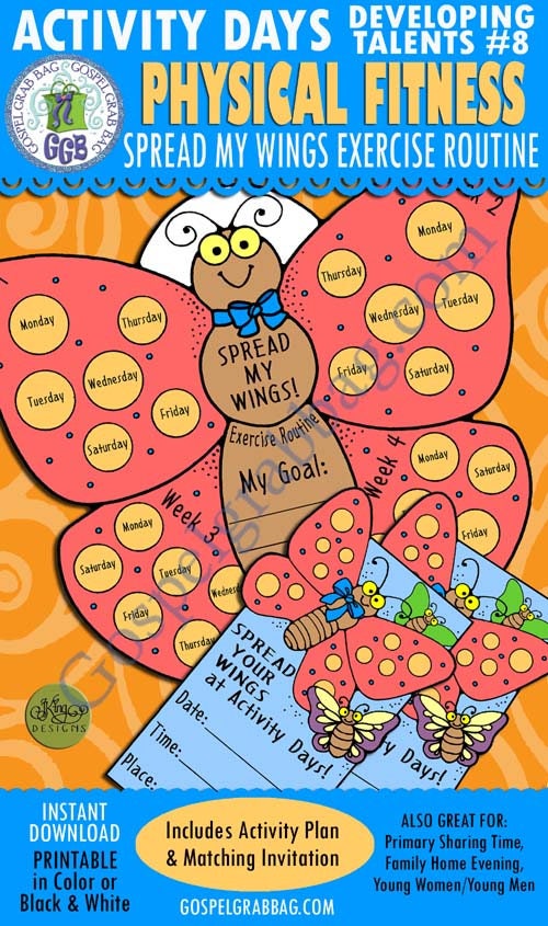 Activity Days Developing Talents Goal 8 Invitation & - Etsy