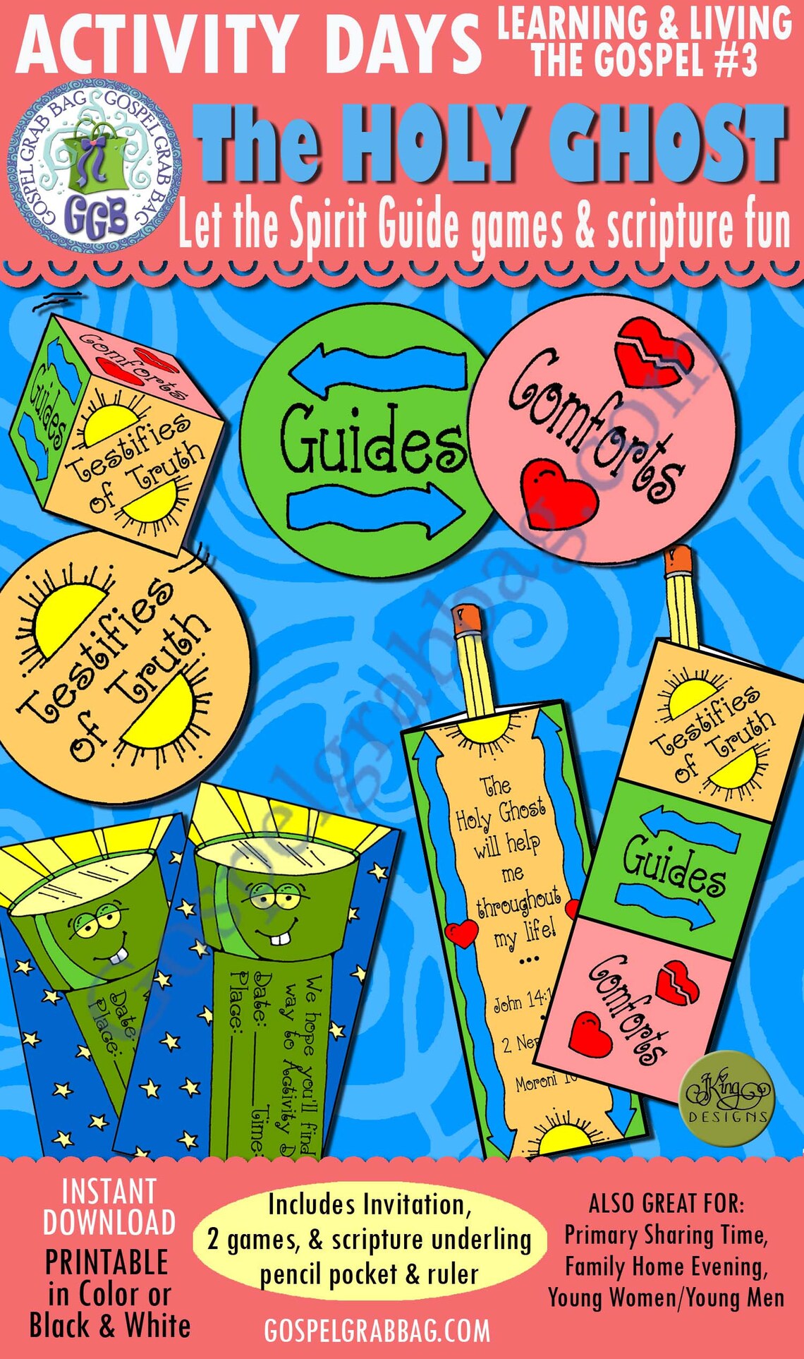 Activity Days Learning & Living the Gospel GOAL 3 PRINTABLE Invite ...