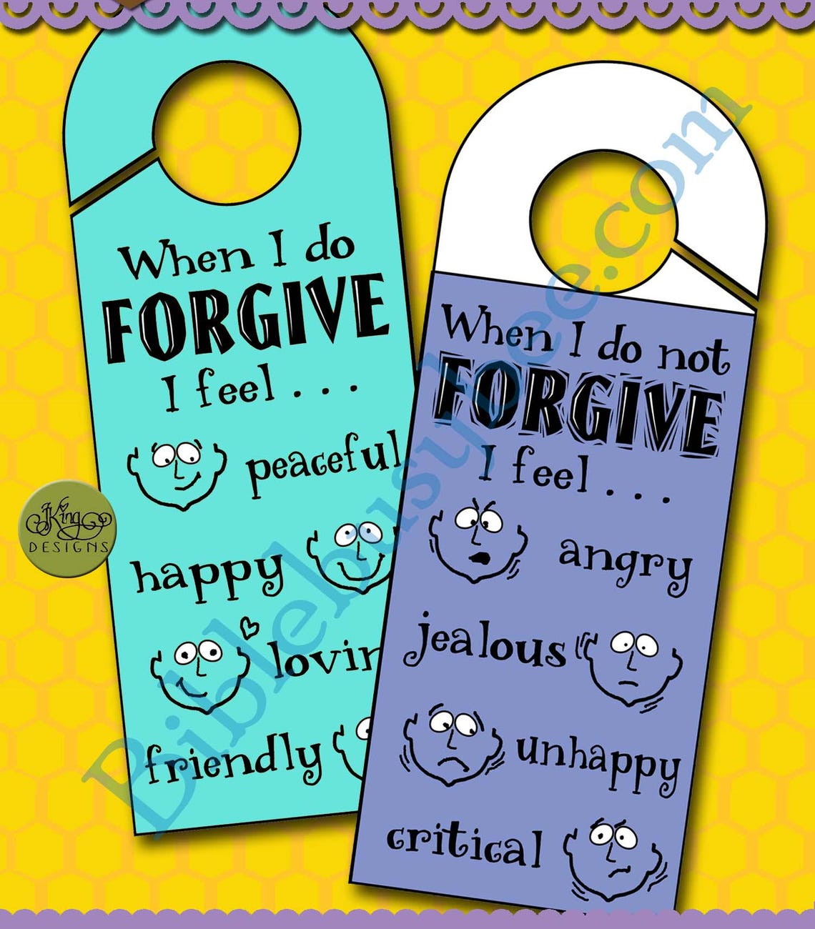 FORGIVENESS Lesson Activity - Feelings of Forgiveness Fill-in-the-face ...