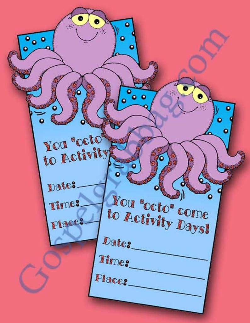 Activity Days Developing Talents Goal 10 - Invitation & Activity ...