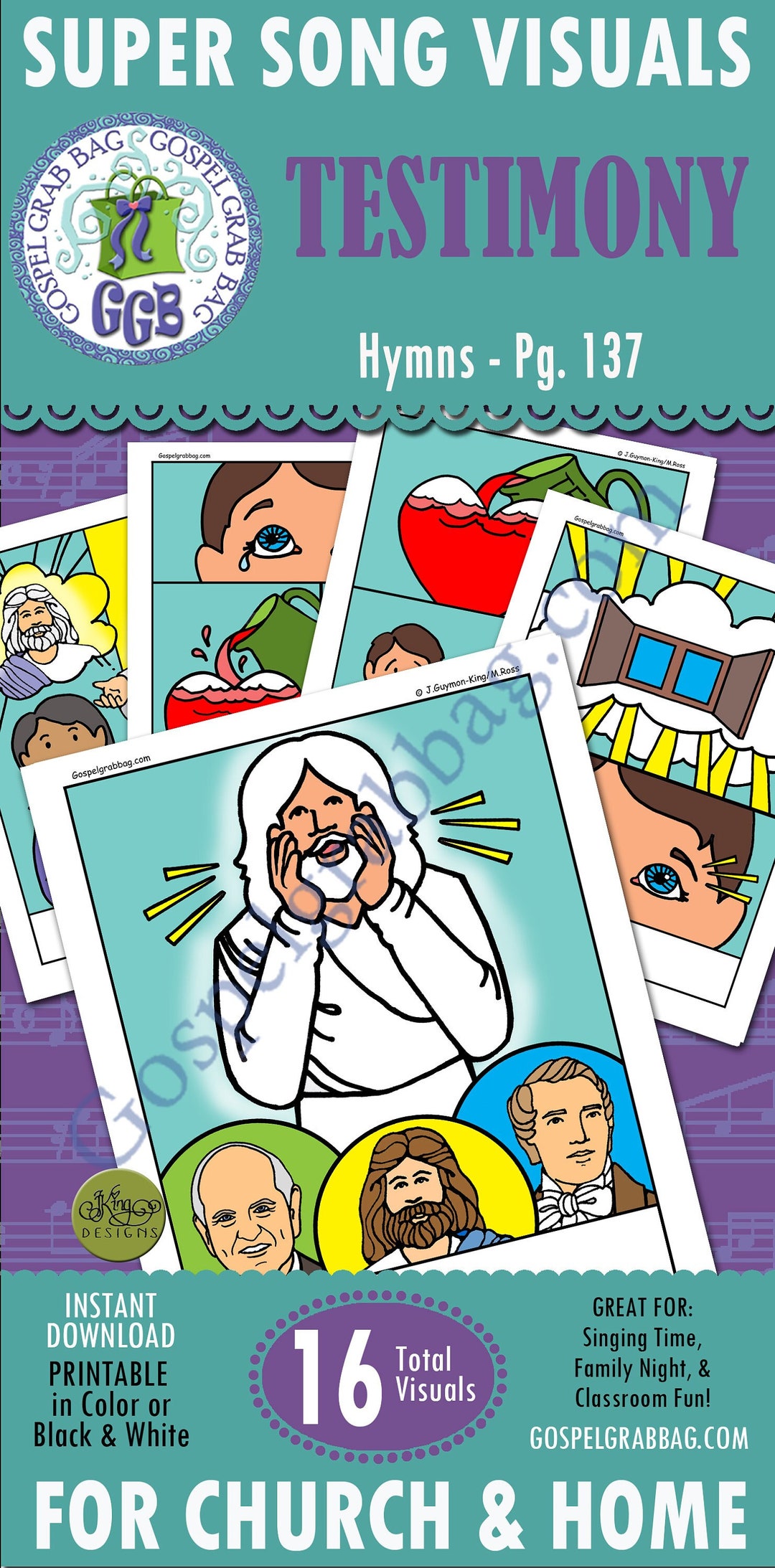 Song Visuals: "testimony" (hymns, 137) Picture-for-every-verse, Primary ...