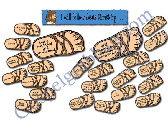 Follow Jesus Footsteps Craft