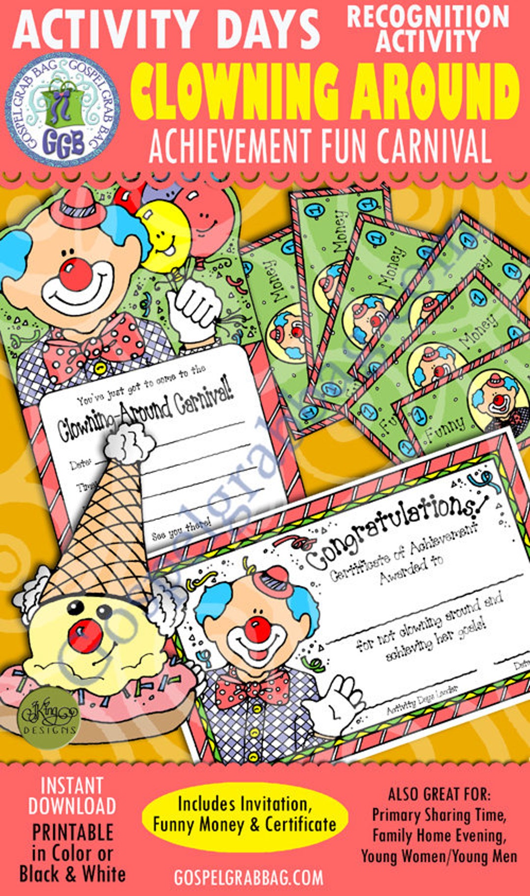 Activity Days - Motivational Activity: Theme "clowning Around ...