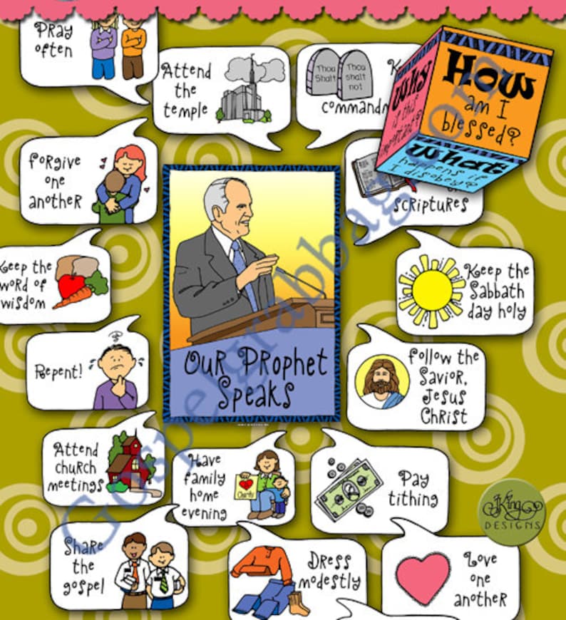 FOLLOW the PROPHET ACTIVITY Prophet Speaks Match Game "the Living ...