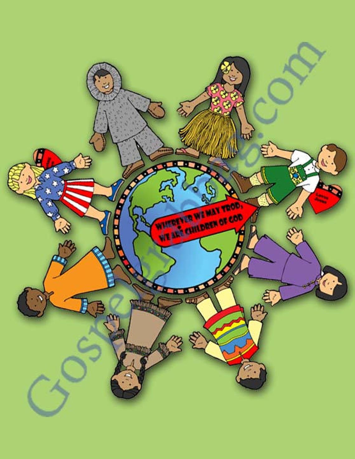 Primary Music Singing Activity, "children Around the World" Pick-a-song ...