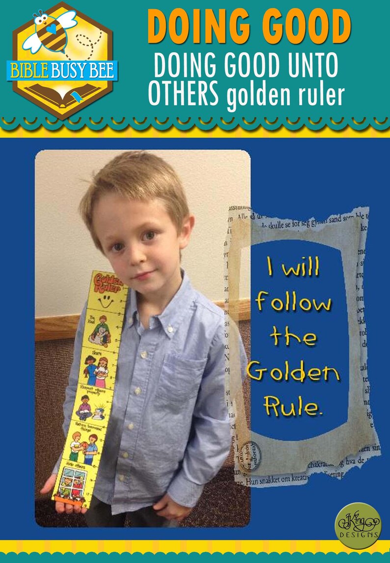 GOLDEN RULE Doing Good Unto Others Golden Ruler Activity for Children ...