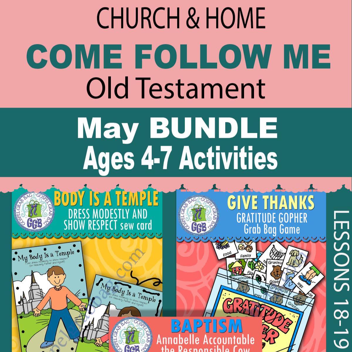 2026 MAY Ages 4-7 (weeks 1-5) Lessons 18-22 Come, Follow Me - Old ...