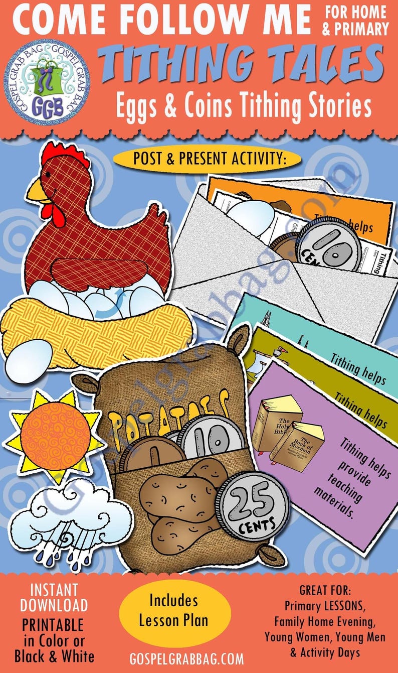 TITHING Activity: "tithing Tales - Eggs & Coins Stories and Discussion ...