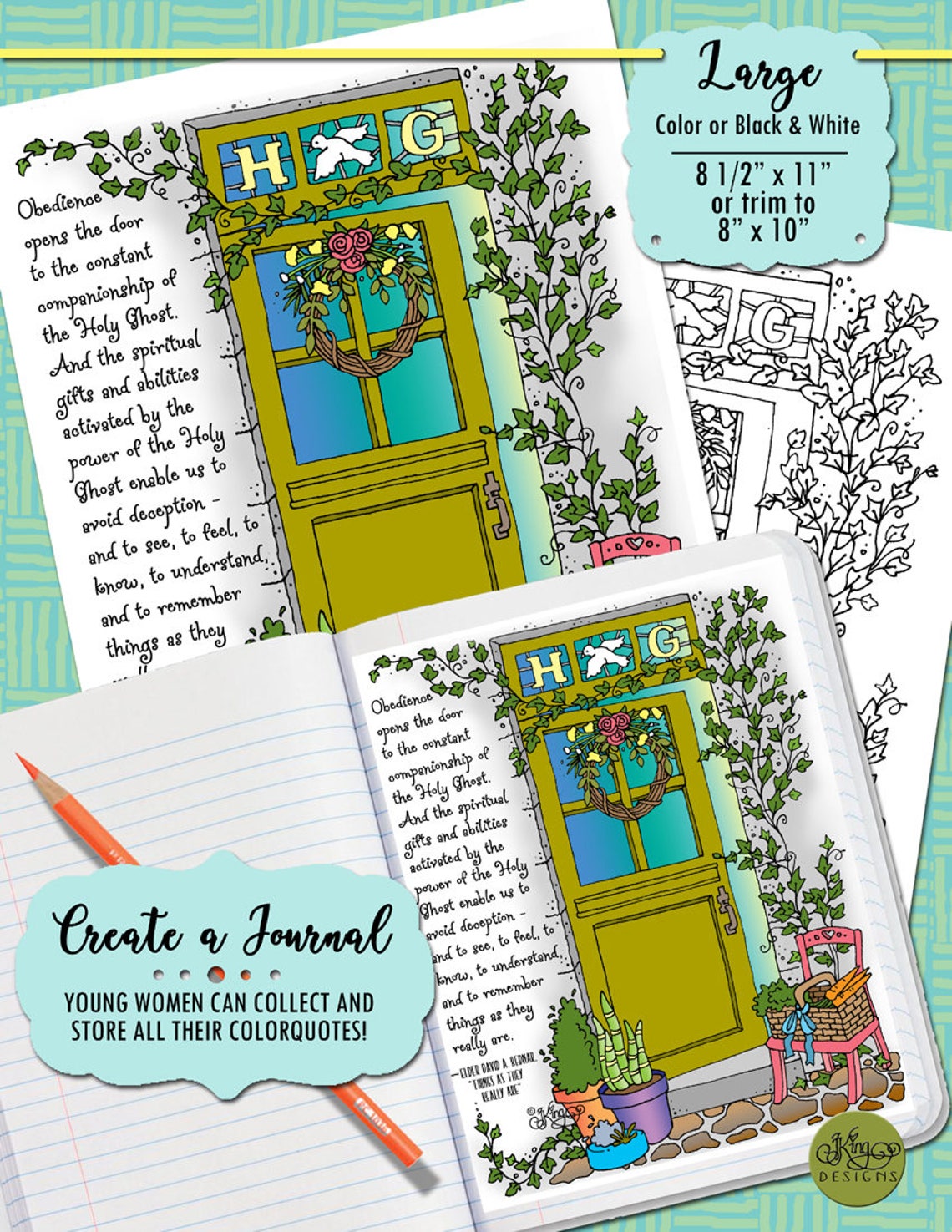 JULY Young Women Lesson 3 Come Follow Me Colorquote Theme: - Etsy