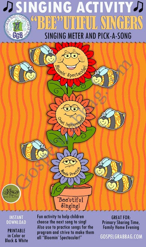 Primary Music Singing Activity, "bee"utiful Singers - Singing Meter and ...