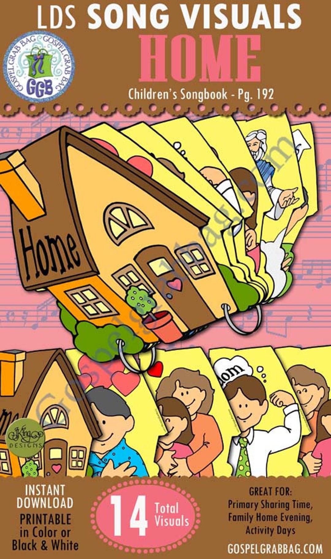 SONG home VISUALS Picture-for-every-verse Music - Etsy