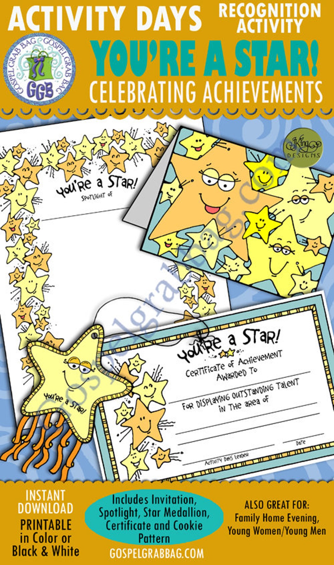 Activity Days - Recognition Activity: Theme "you're a Star!" Celebrate ...