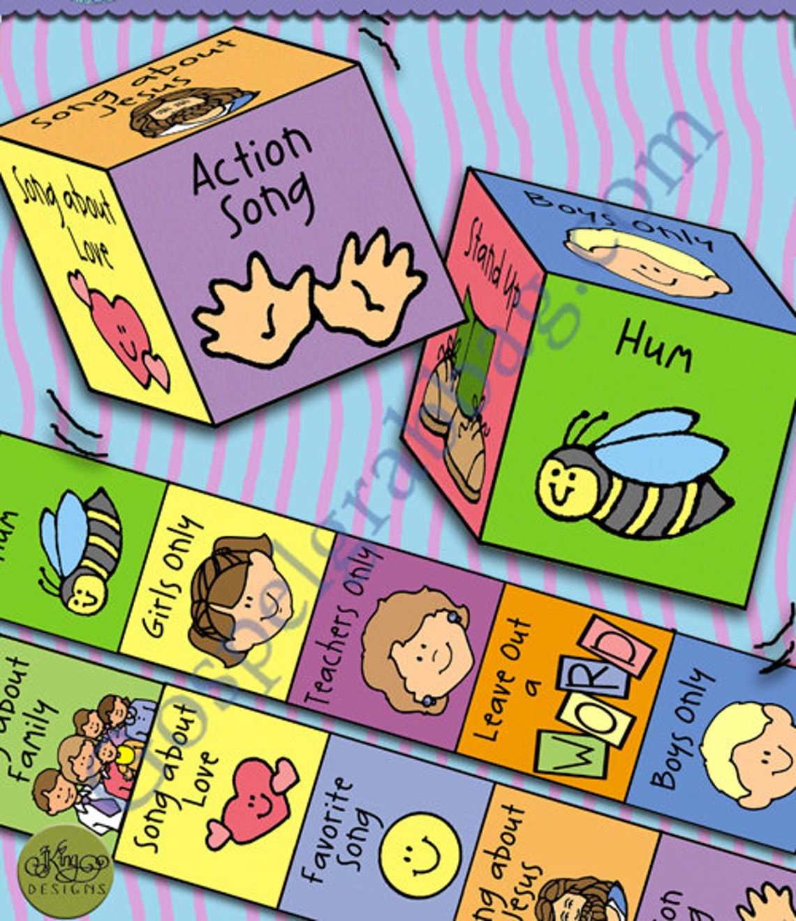 Primary Music Singing Activity, “you’re-on-a-roll” Singing Cubes for ...