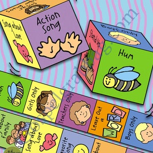 Primary Music Singing Activity, “you’re-on-a-roll” Singing Cubes for ...