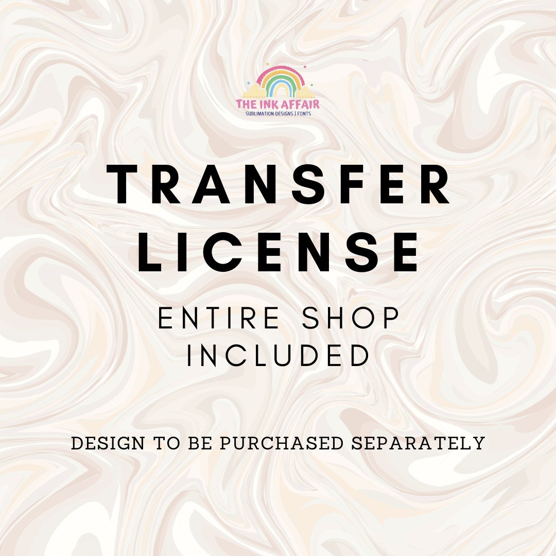 Printed Transfer License, Extended Use License for UV DTF - Etsy