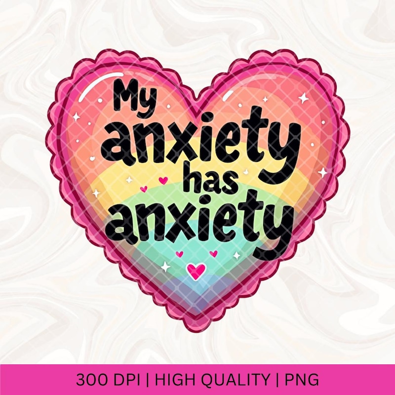Anxiety Sticker - Etsy