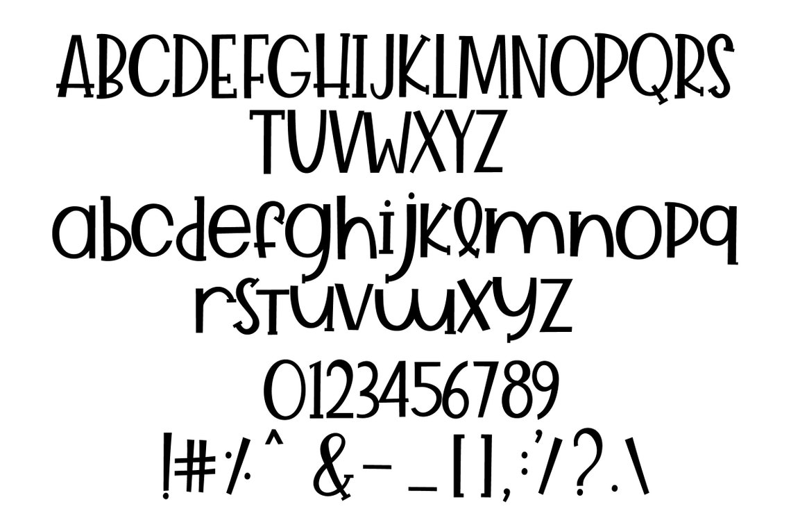 Handwritten Font Outline Font Unisex Font Craft Font - Etsy Israel