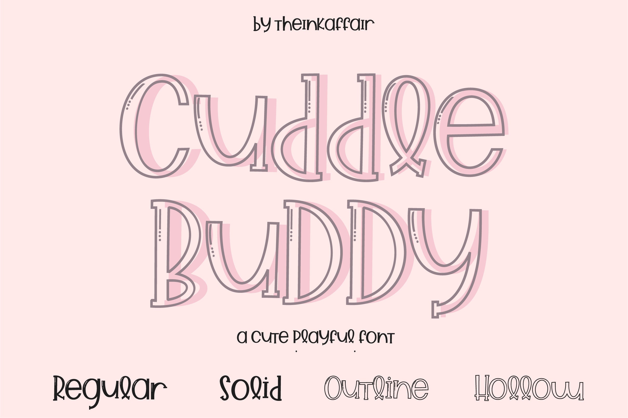 Handwritten Font Outline Font Unisex Font Craft Font Handwriting
