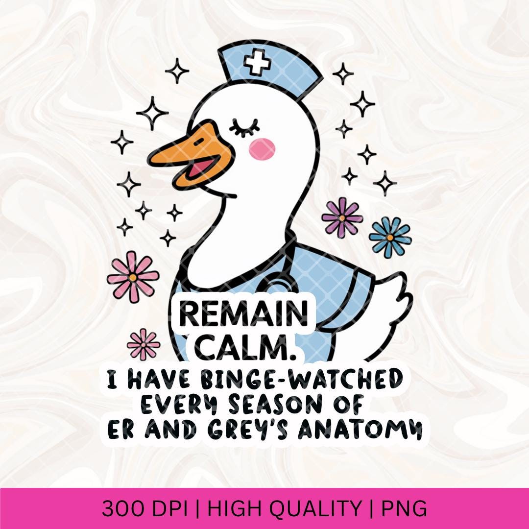 Registered Nurse Silly Goose PNG, Funny Nurse Goose Clipart ...