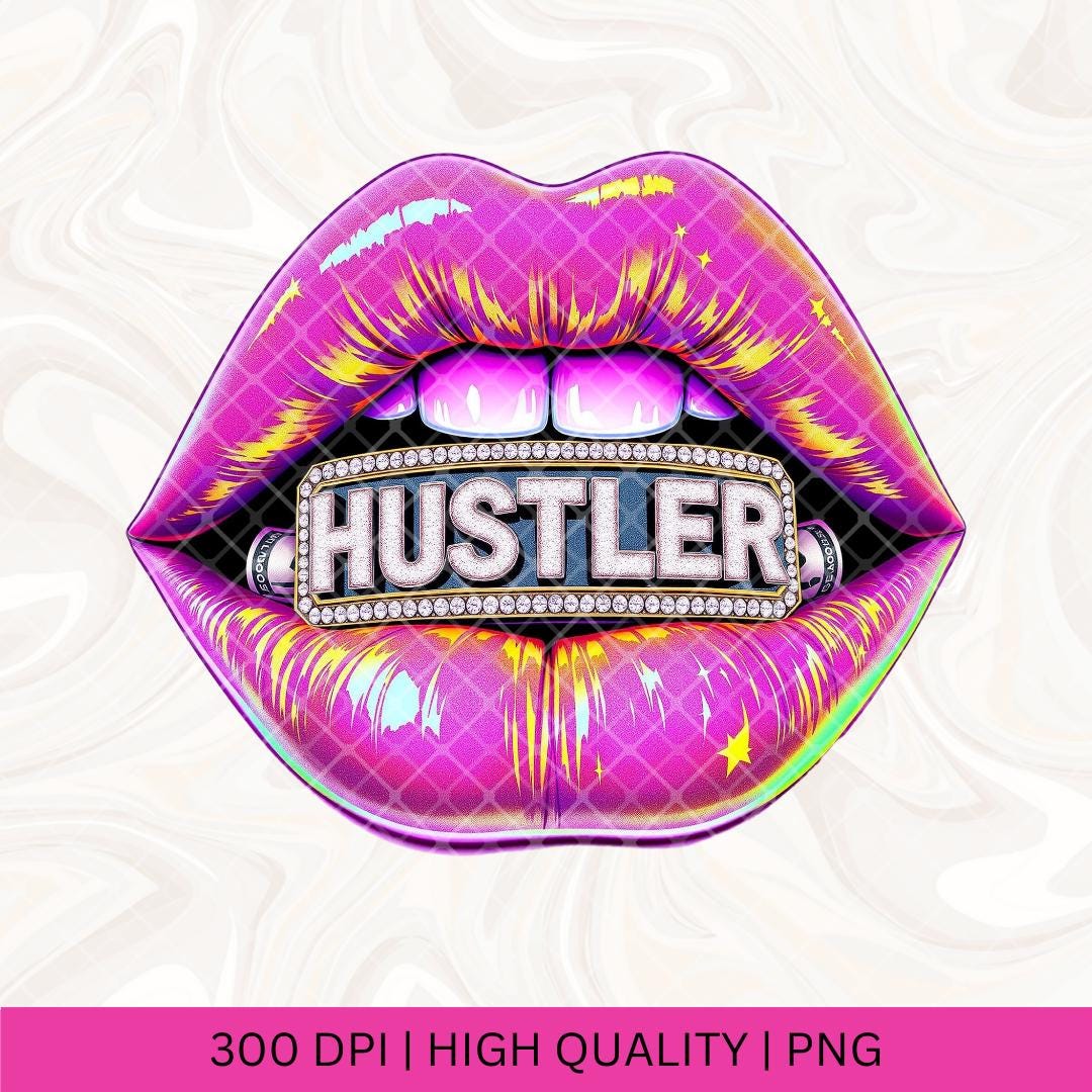Glam Money Lips Sublimation PNG Clipart, Pink Lip Art, Mug, Tumbler ...