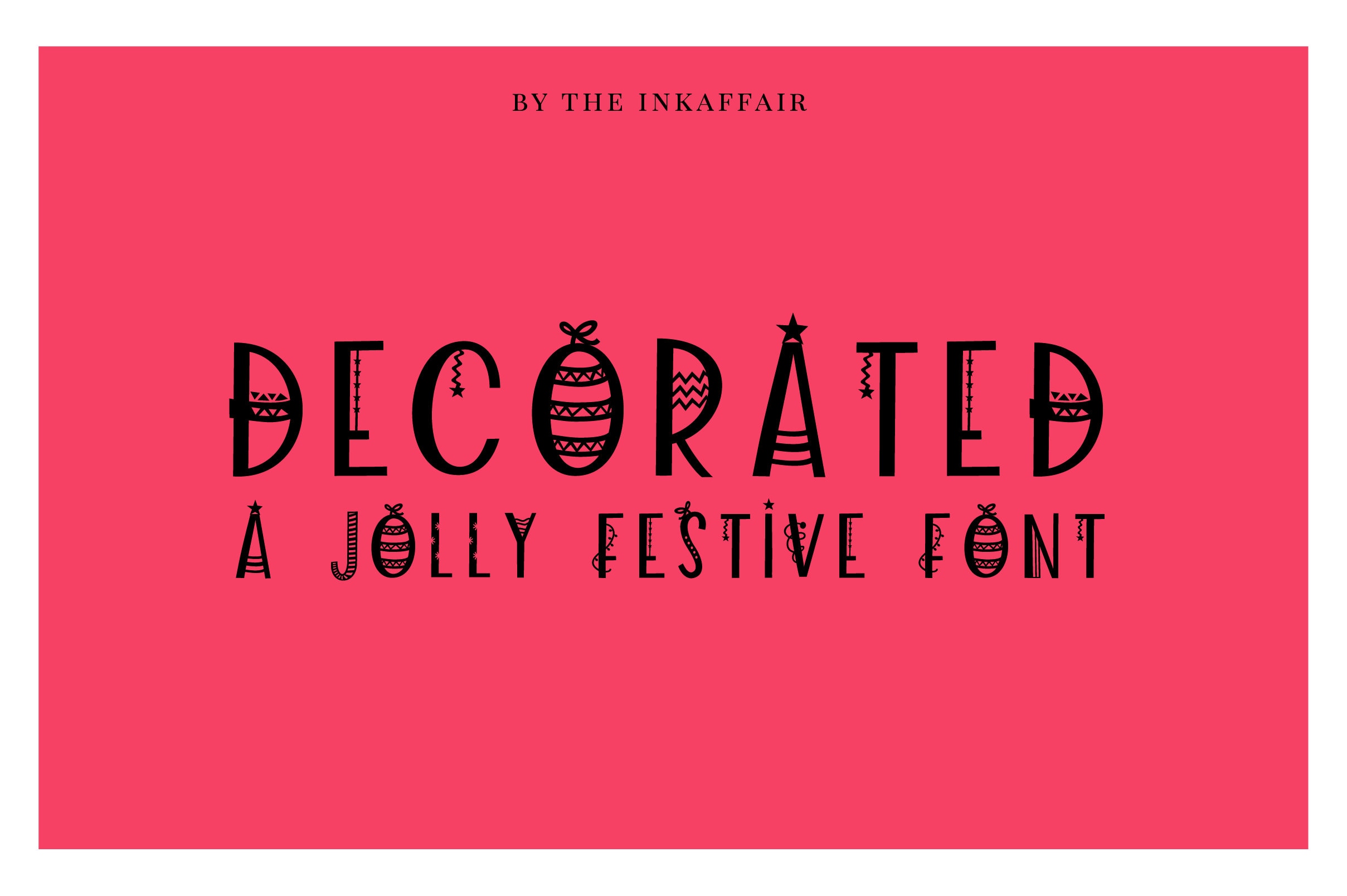 Christmas Font, Holiday Season, Holiday Font, Decorated Font, Craft ...