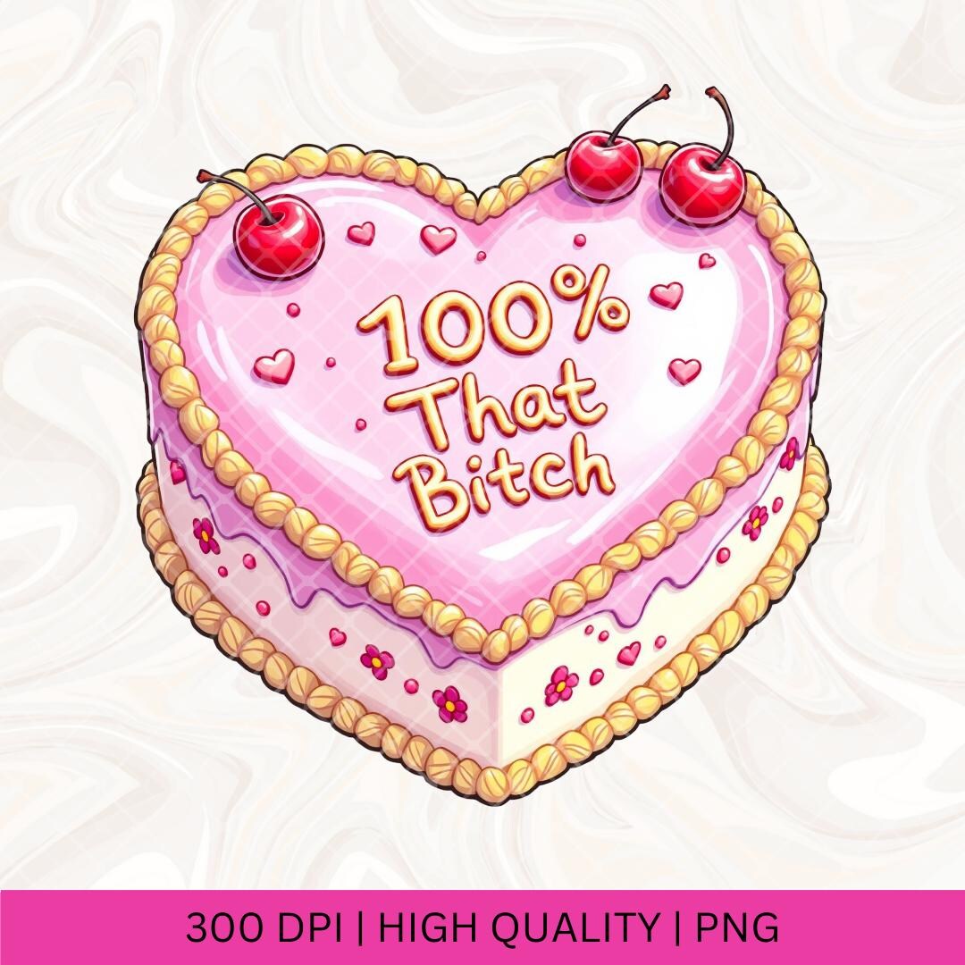 100 Percent That Btch PNG File, Trendy Aesthetic Self Love Vintage ...