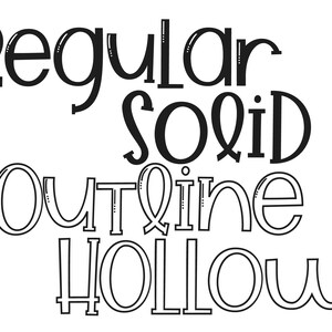 Handwritten Font, Outline Font, Unisex Font, Craft Font, Handwriting ...