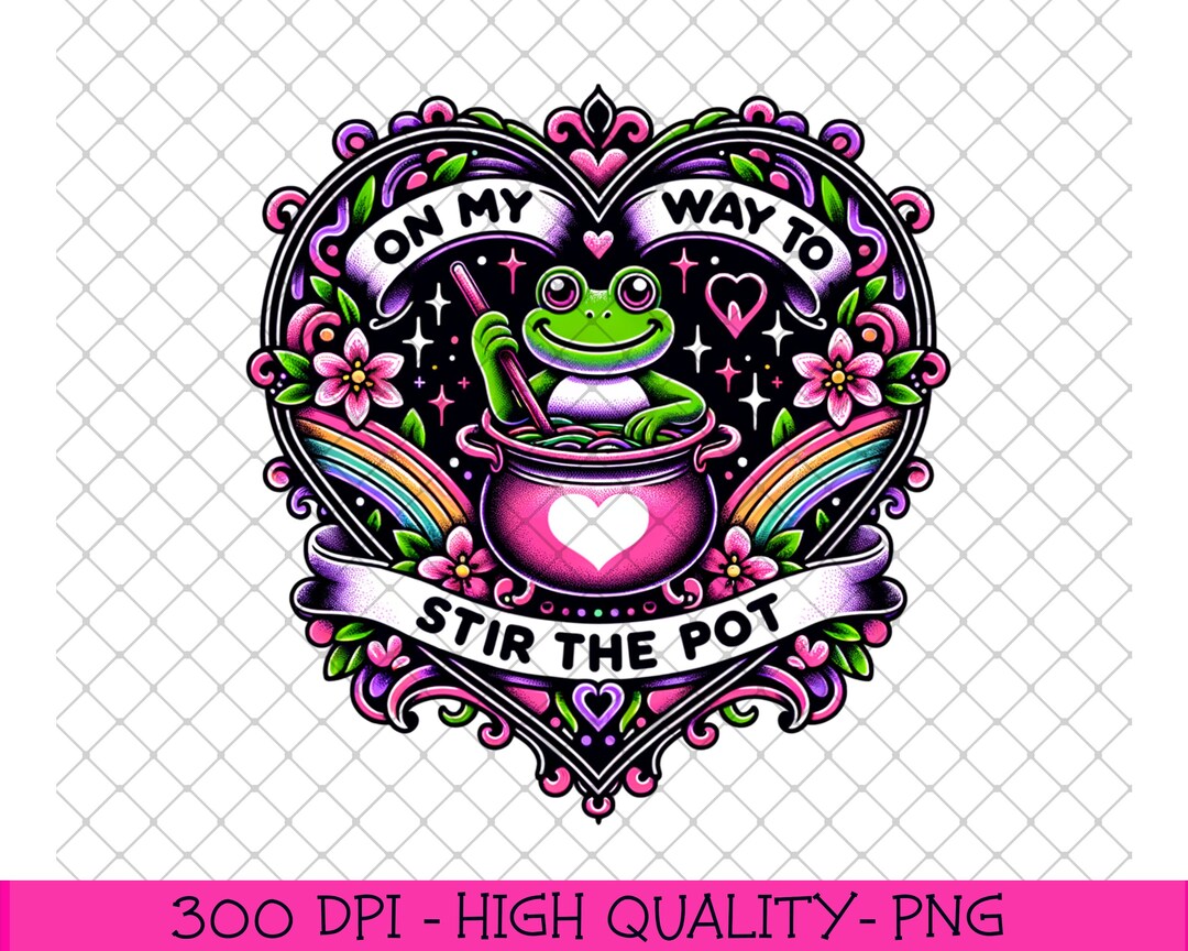 On My Way to Stir the Pot, Sassy Funny Cute PNG, Trendy Vintage Retro ...