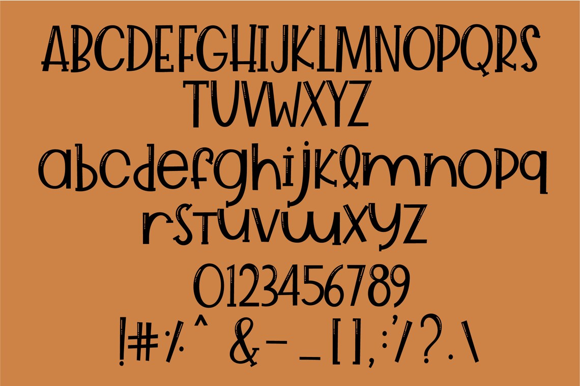 Handwritten Font Outline Font Unisex Font Craft Font Etsy Israel