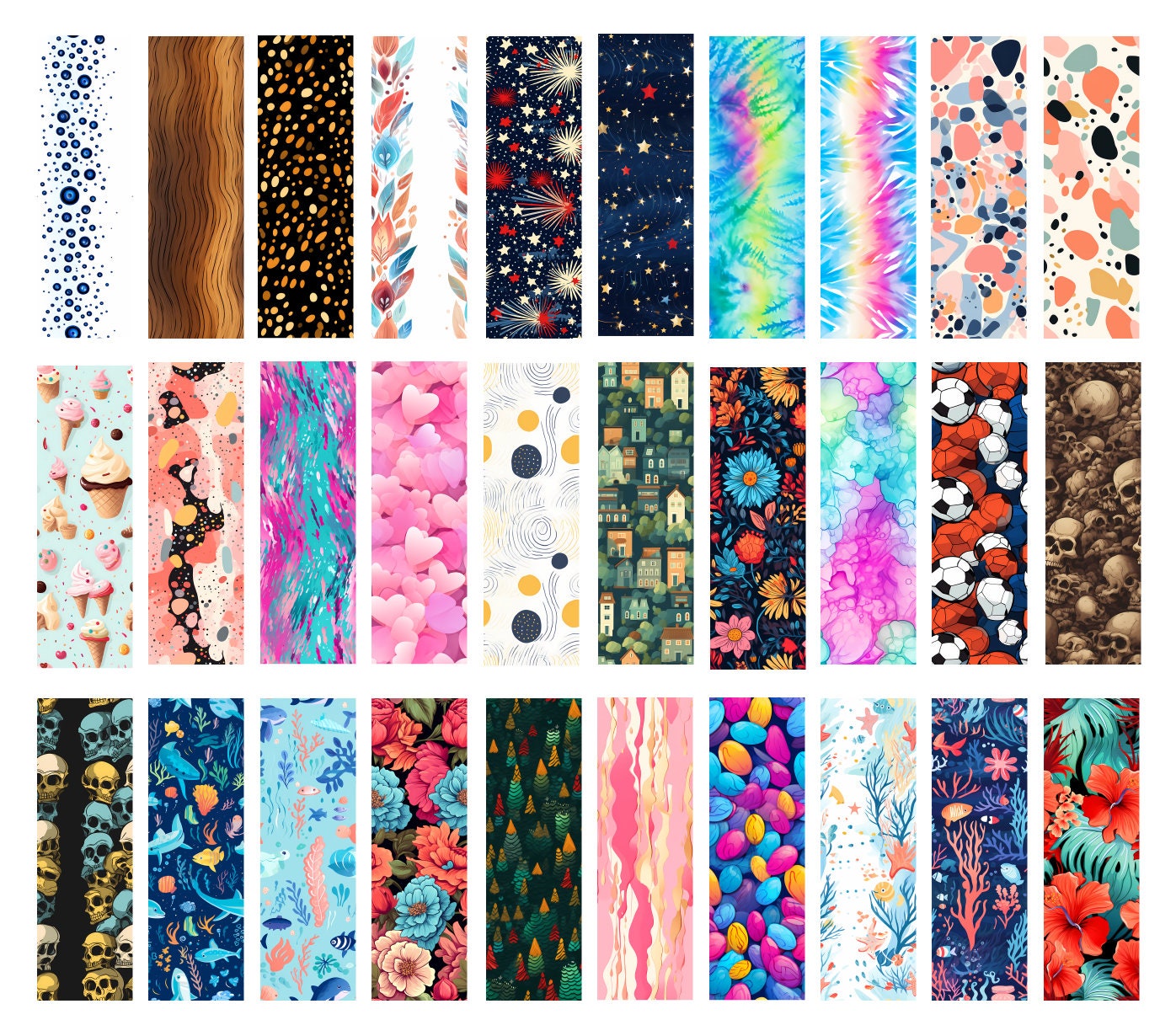 125 PNG Pen Wraps Bundle Sublimation Designs, Large Small Pen Designs ...