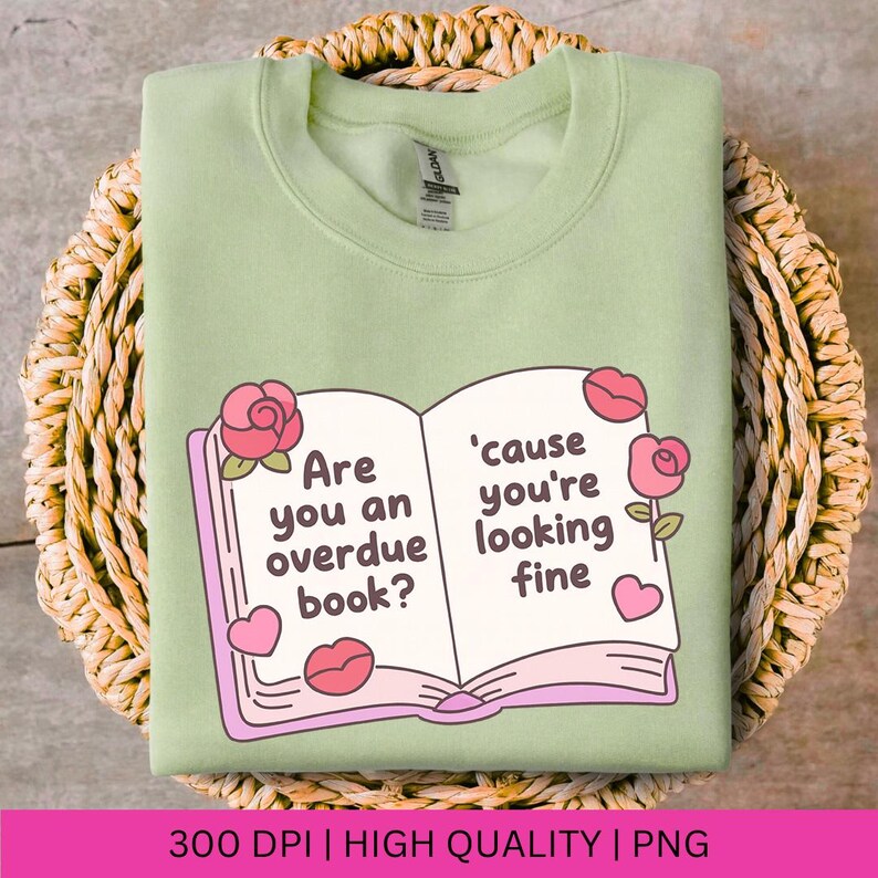 Valentine Bookish PNG Bundle, Valentines Day Book Lover Sublimation ...